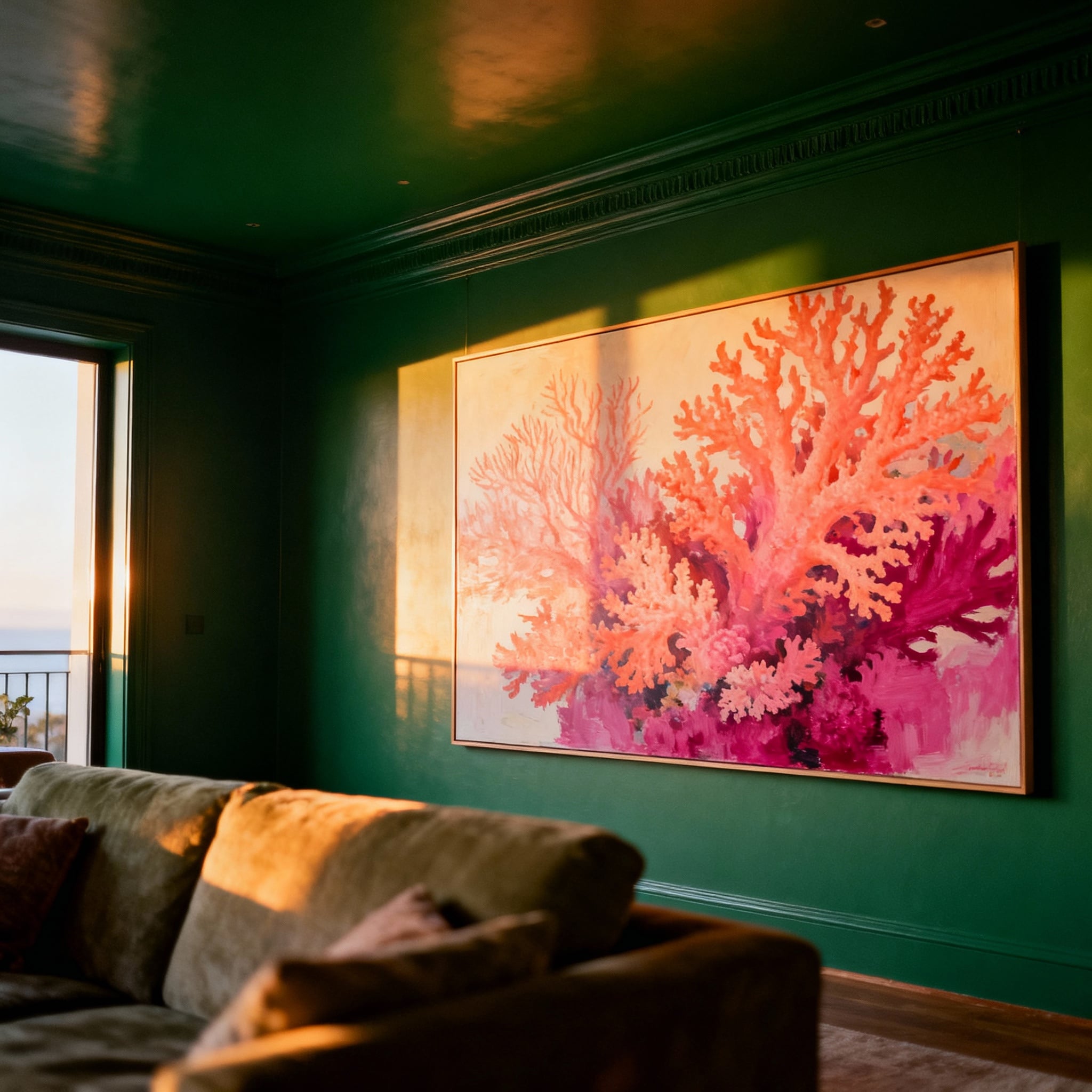 ArtRewards | Mindful Maximalism: Bold Color Drenching and Abstract ...